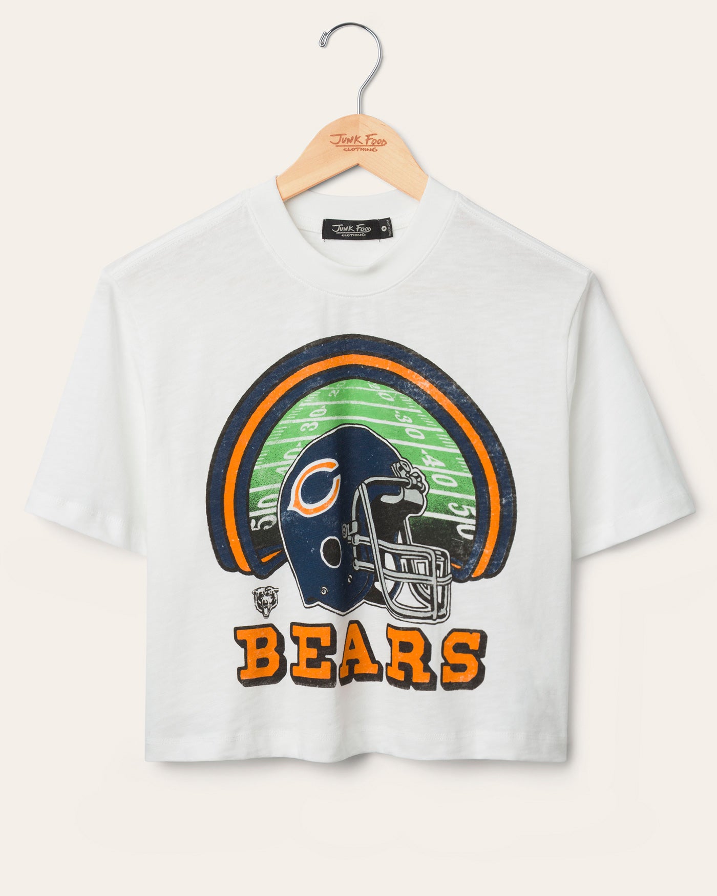 Women's Chicago Bears Game Time Mock Neck Crop Tee – Junk Food Clothing