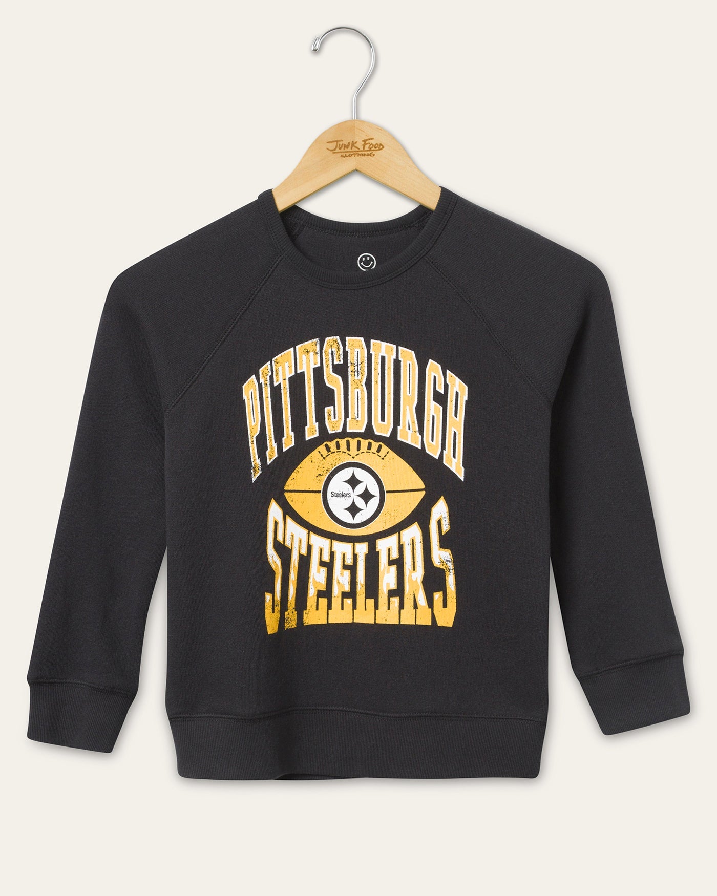 Kids Pittsburgh Steelers Hot Route Raglan Fleece – Junk Food Clothing