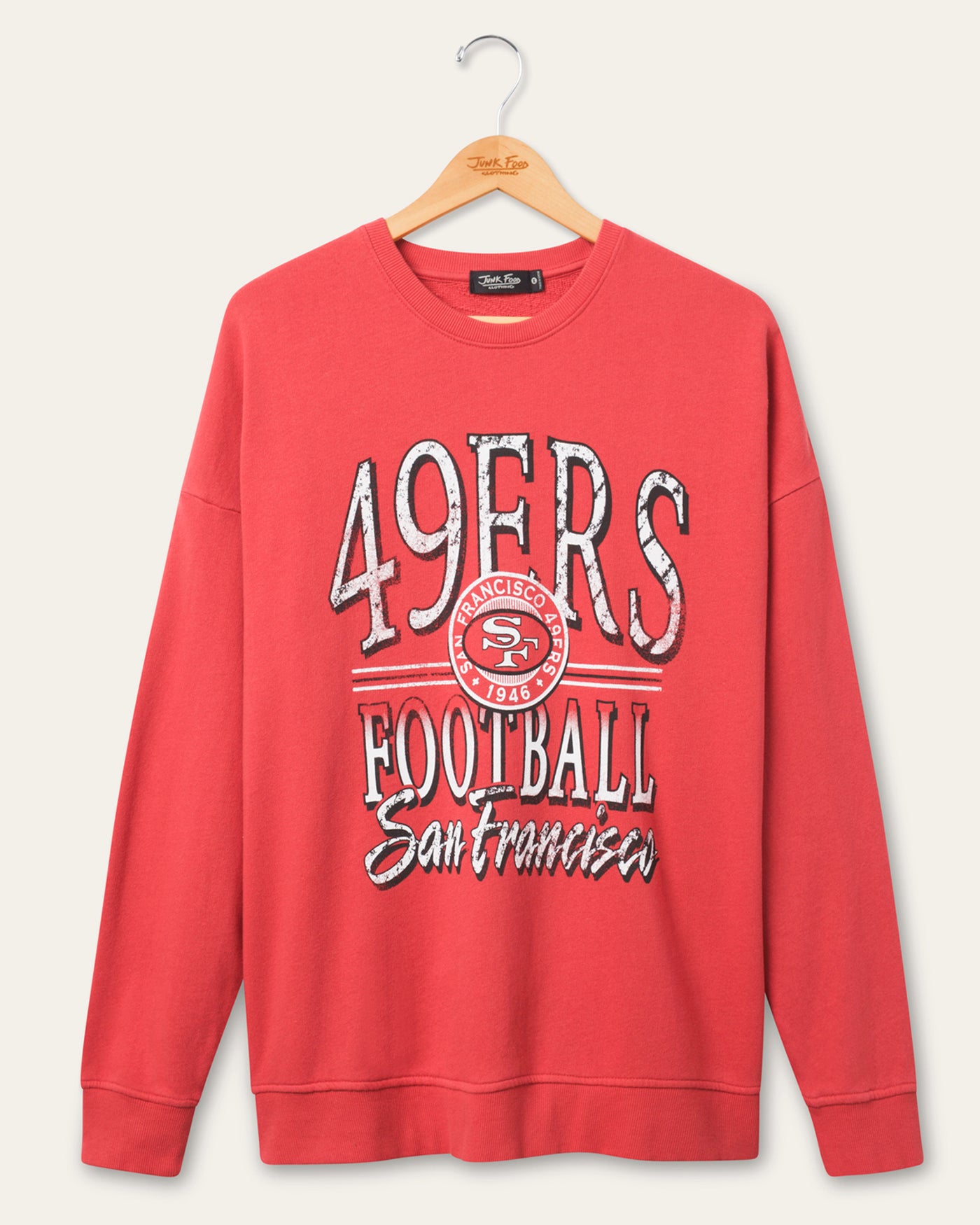 San Francisco 49ers Lateral Crew Fleece – Junk Food Clothing