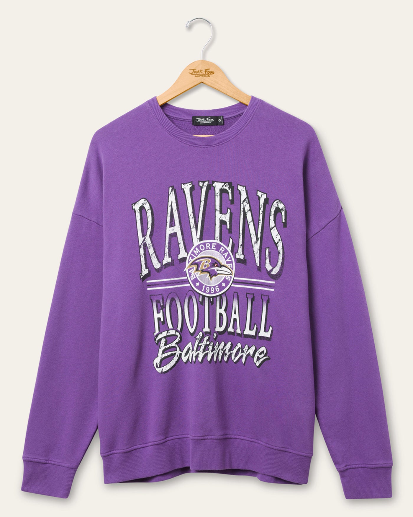 Baltimore Ravens Lateral Crew Fleece – Junk Food Clothing