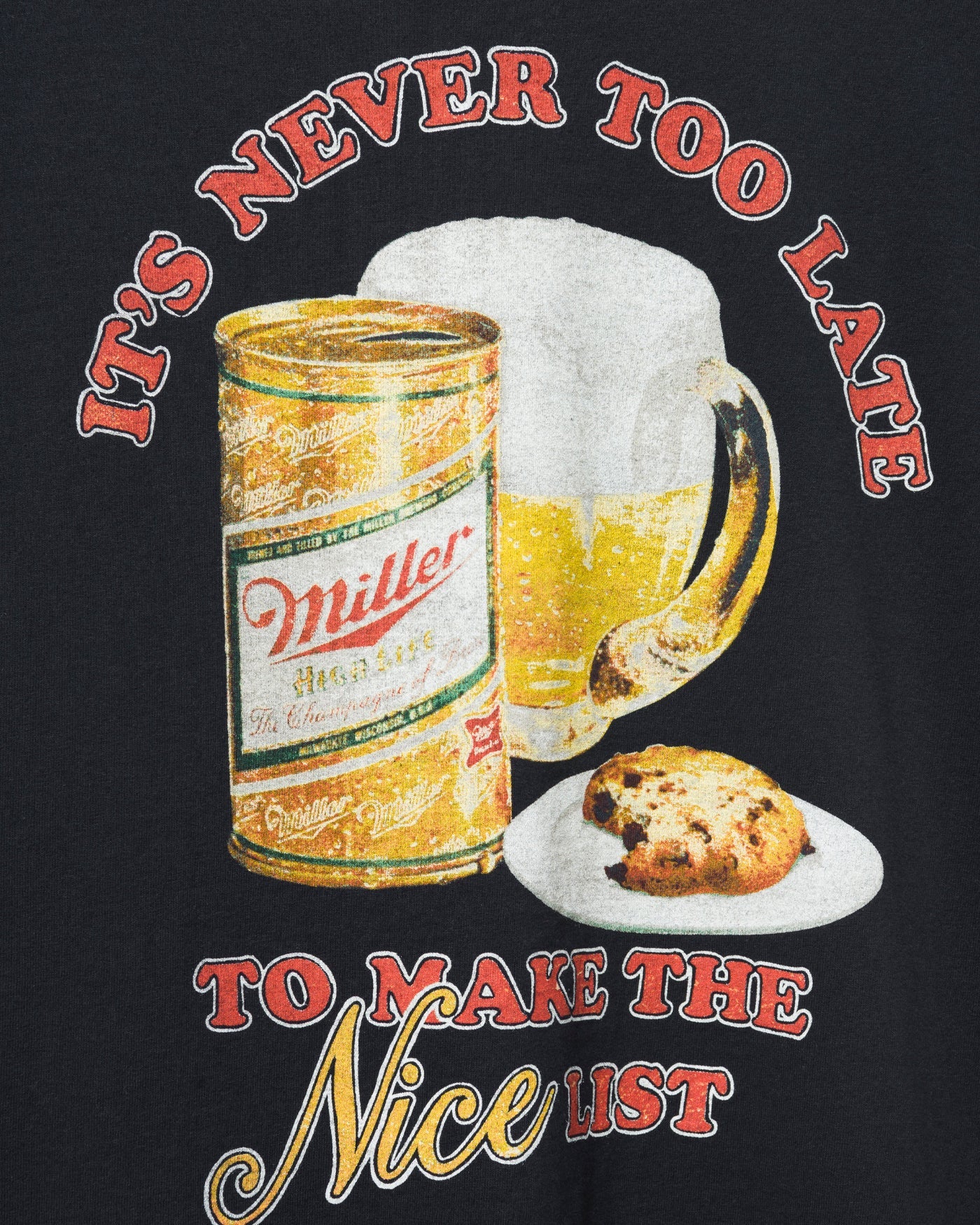 Miller High Life Nice List Flea Market Tee – Junk Food Clothing
