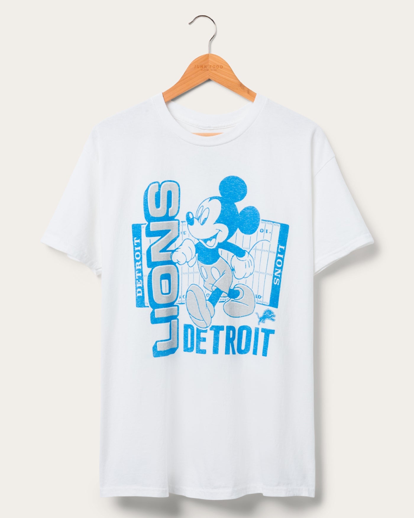 Detroit Lions Mickey Field Tee | Junk Food Clothing