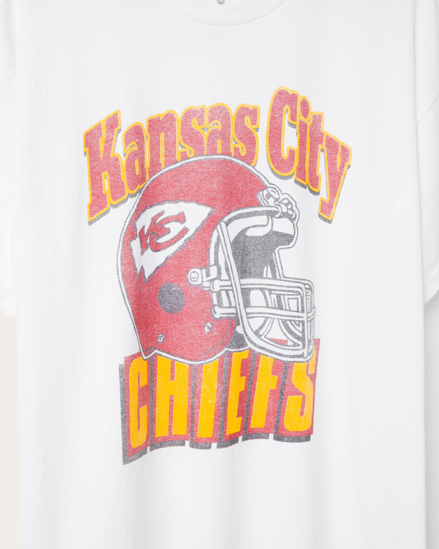 Kansas City Chiefs Throwback Helmet Flea Market Tee | Junk Food Clothing