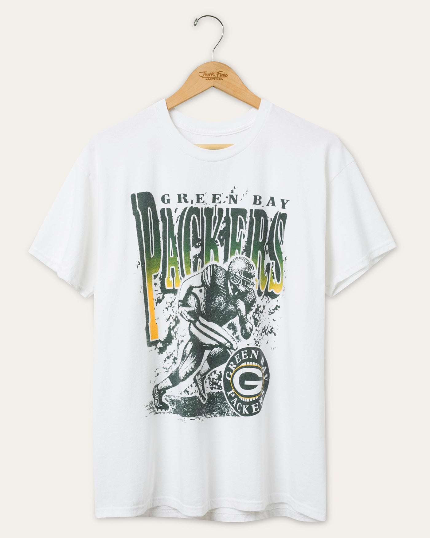 Green Bay Packers Rushing Flea Market Tee – Junk Food Clothing
