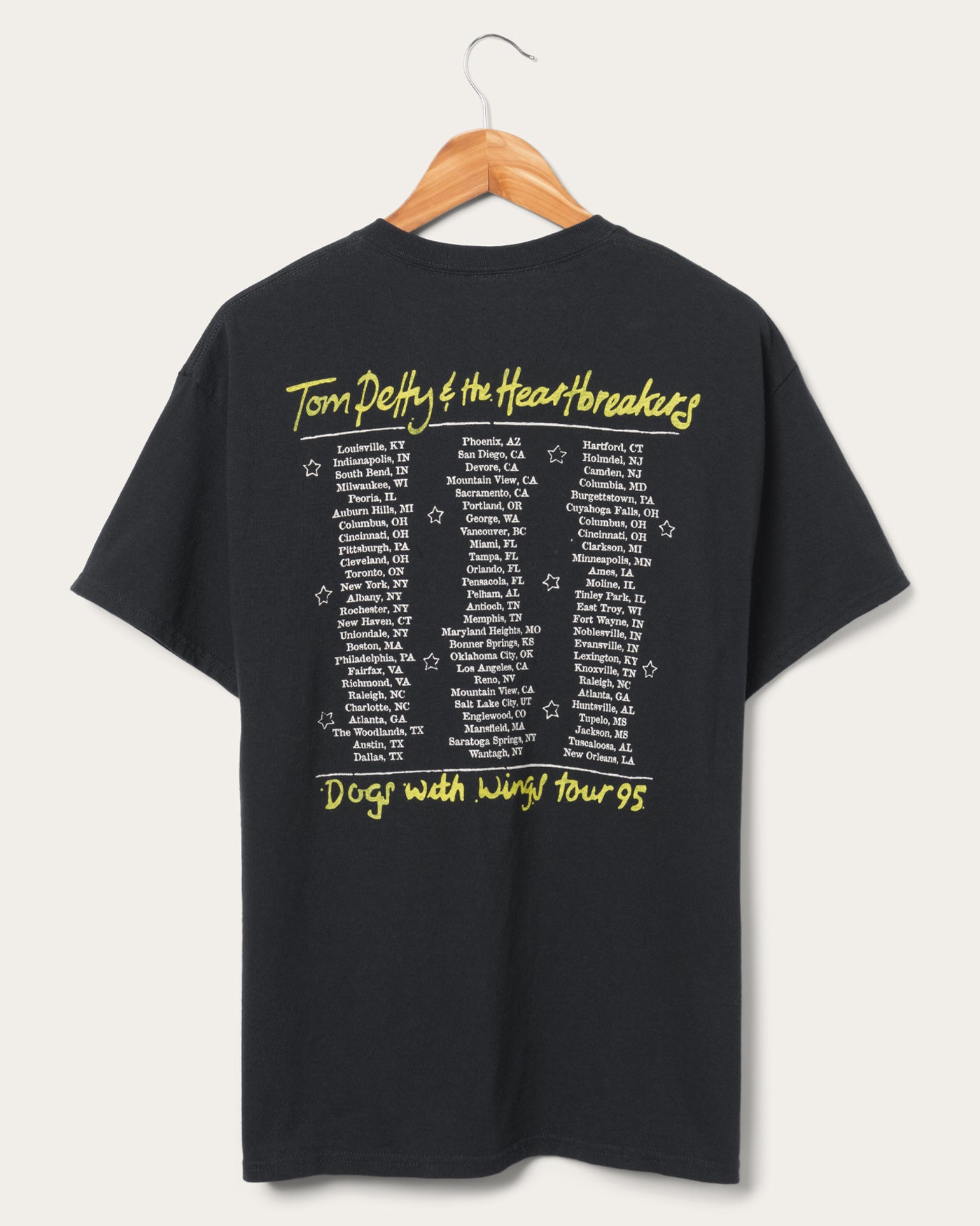 Tom Petty Dogs With Wings Tour '95 Flea Market Tee | Junk Food Clothing
