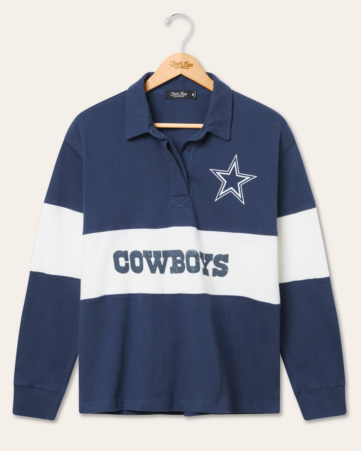 Women's Dallas Cowboys Rugby Long Sleeve – Junk Food Clothing