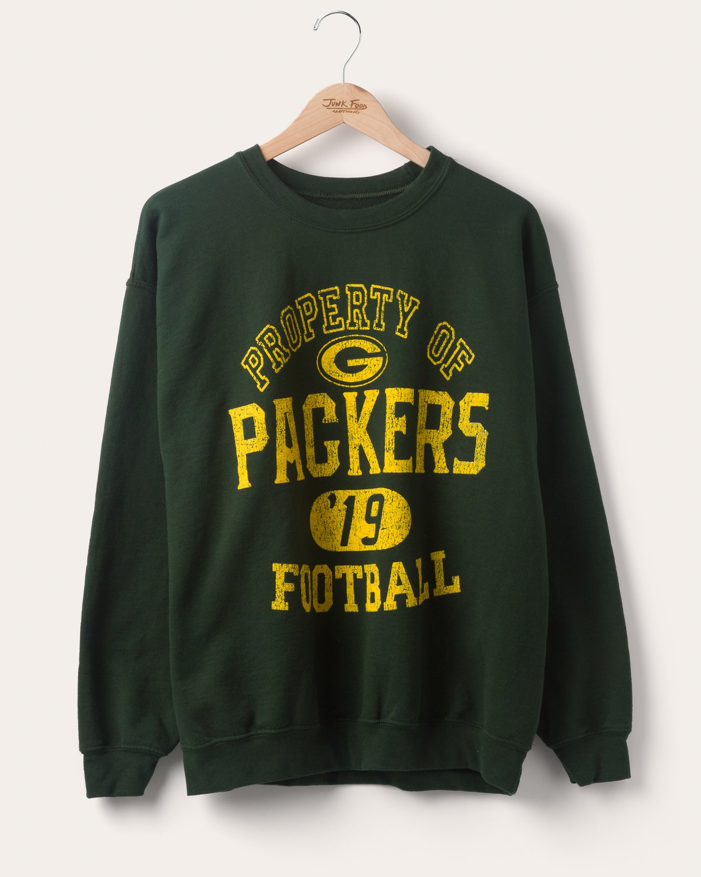 Green Bay Packers Property Flea Market Crew Fleece – Junk Food Clothing