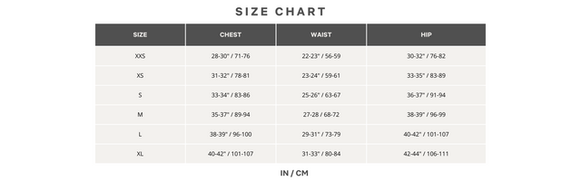 Women's Fit + Size Guide | Junk Food Clothing