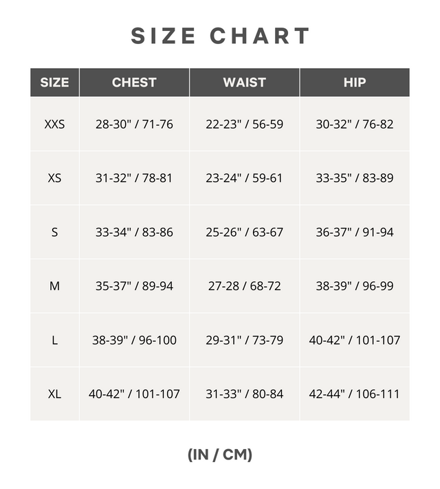 Women's Fit + Size Guide | Junk Food Clothing