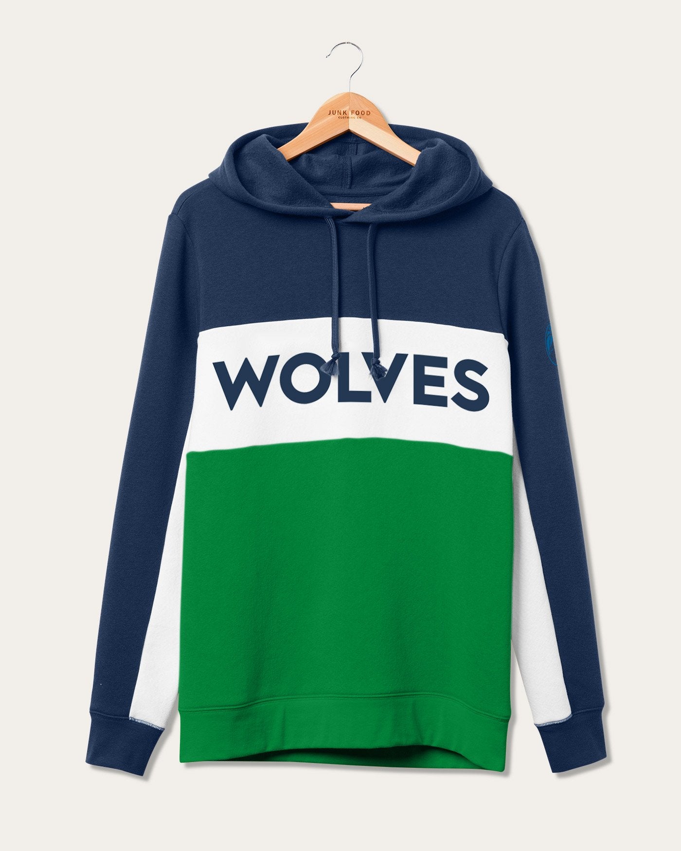NBA Minnesota Timberwolves Colorblock Hoodie – Junk Food Clothing
