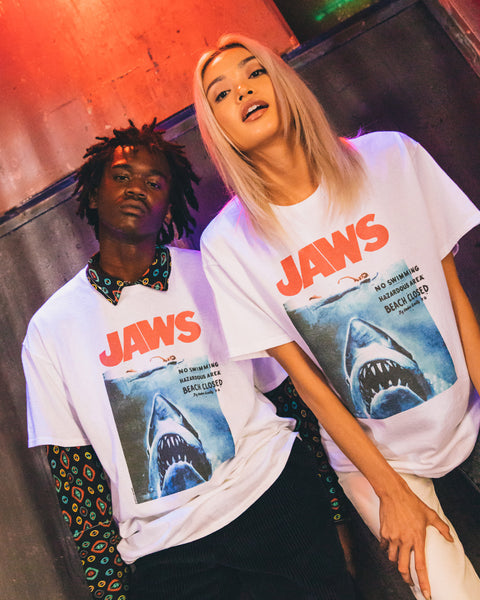 Jaws Movie Poster Flea Market Tee | Junk Food Clothing