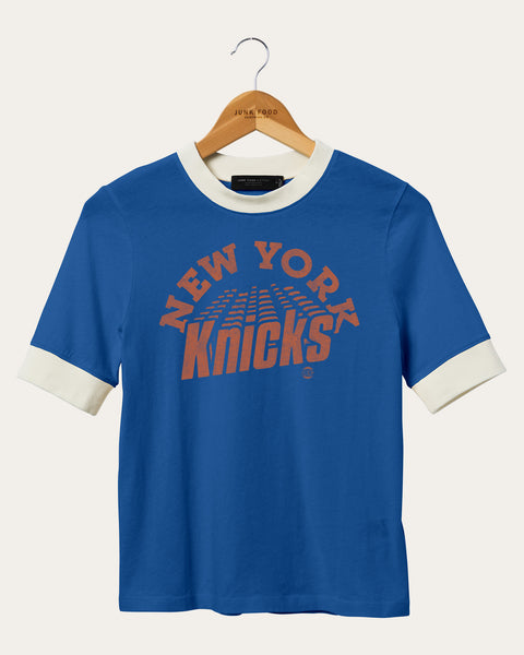 Women's NBA New York Knicks Slim Ringer Tee | Junk Food Clothing