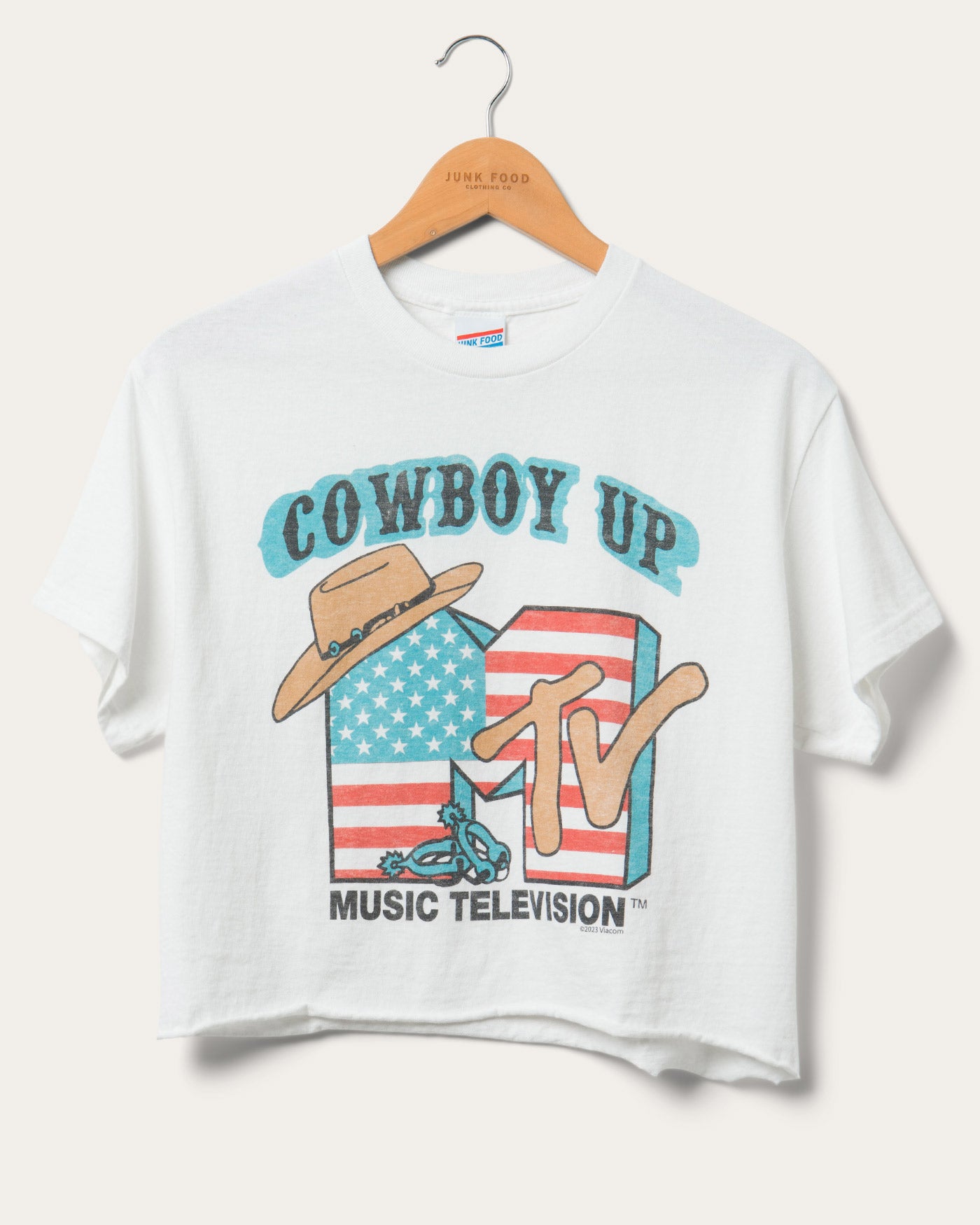 Women's MTV Cowboy Up Flea Market Crop Tee – Junk Food Clothing