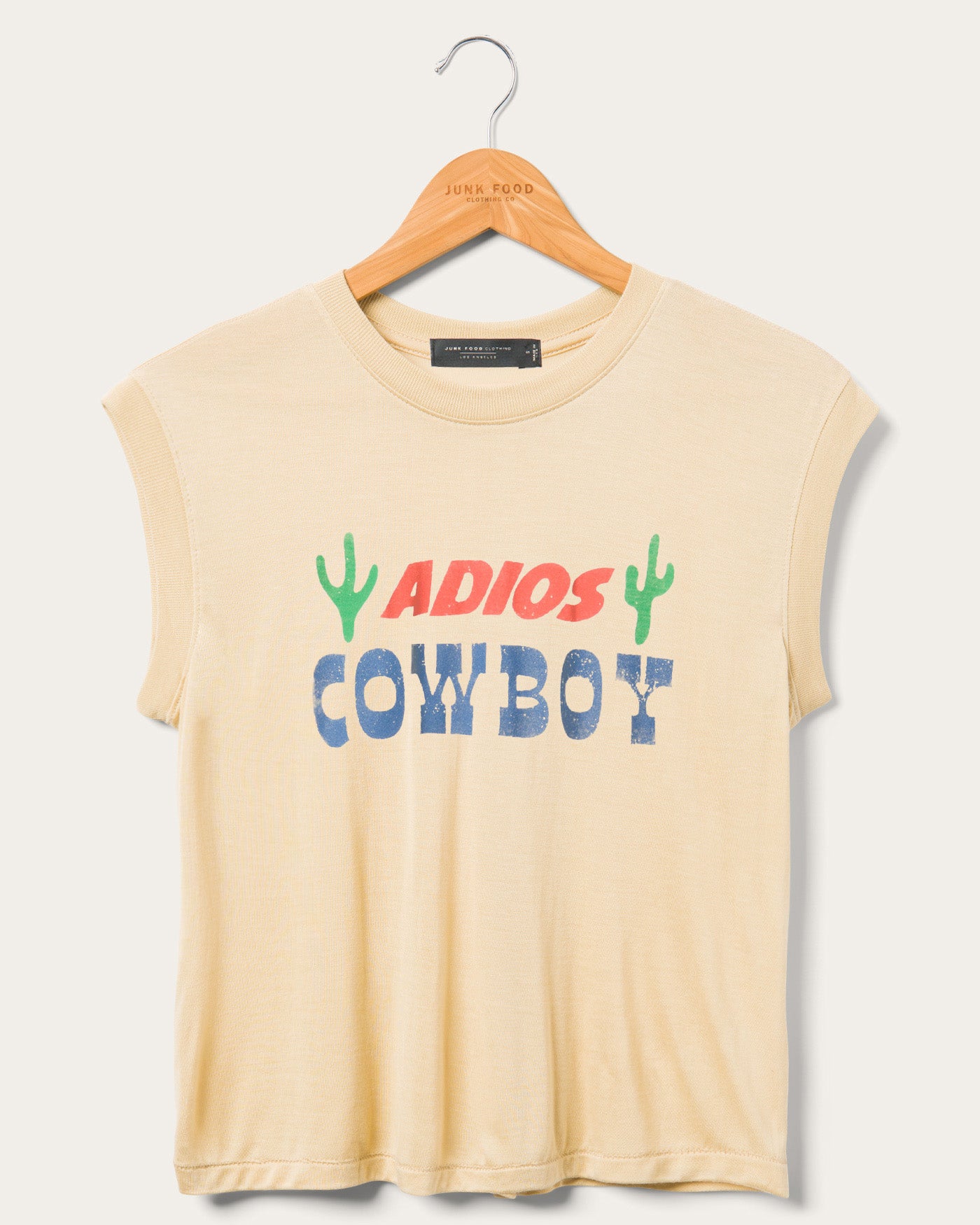 Women's Adios Cowboy Vintage Tissue Tank – Junk Food Clothing